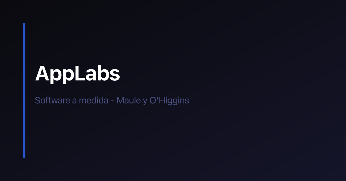 Software a medida para supermercados | AppLabs — Maule y O'Higgins
